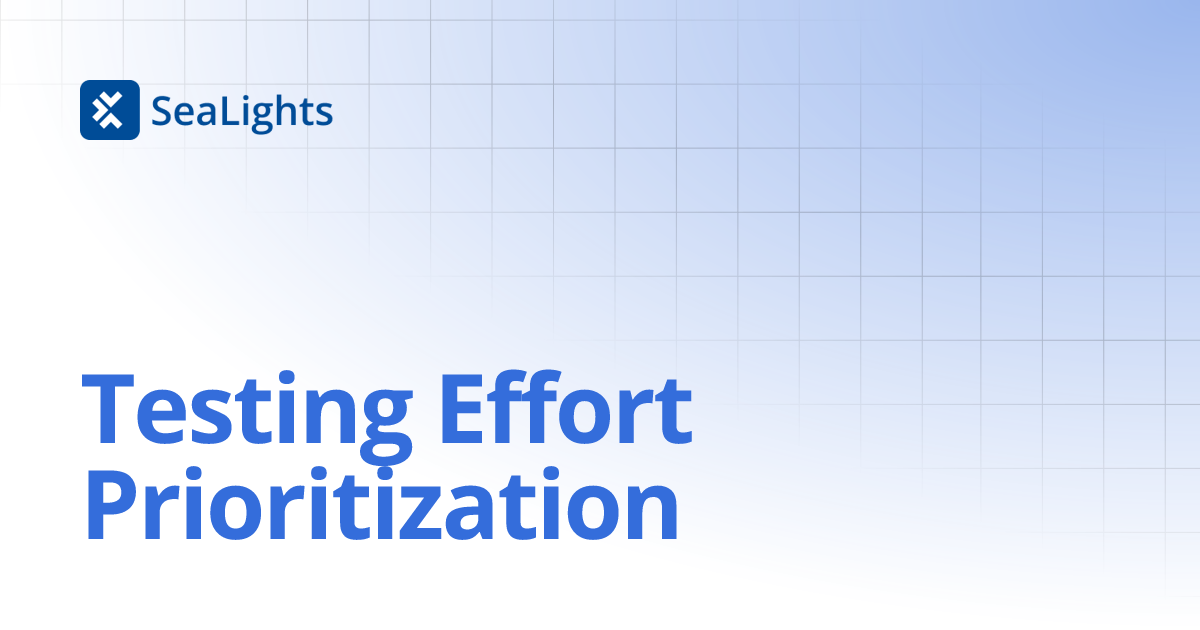 Testing Effort Prioritization | Knowledge Base