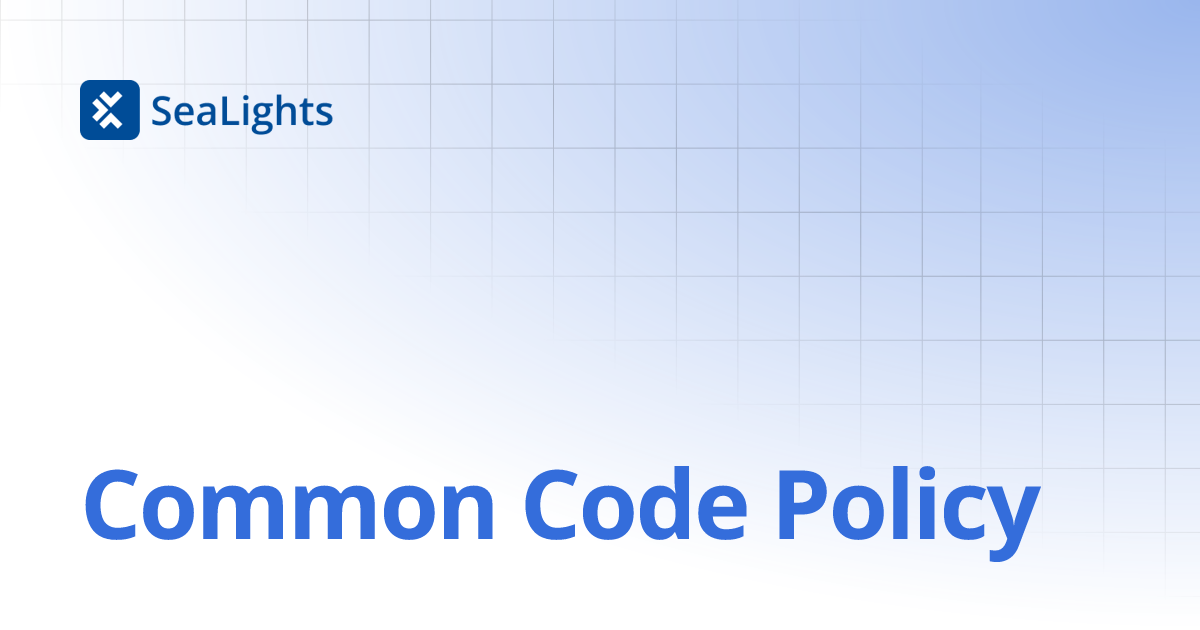 Common Code Policy | Knowledge Base
