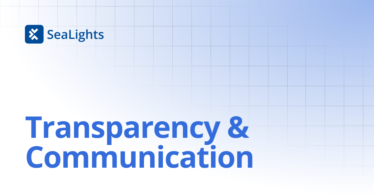 Transparency & Communication | Guides | Knowledge Base