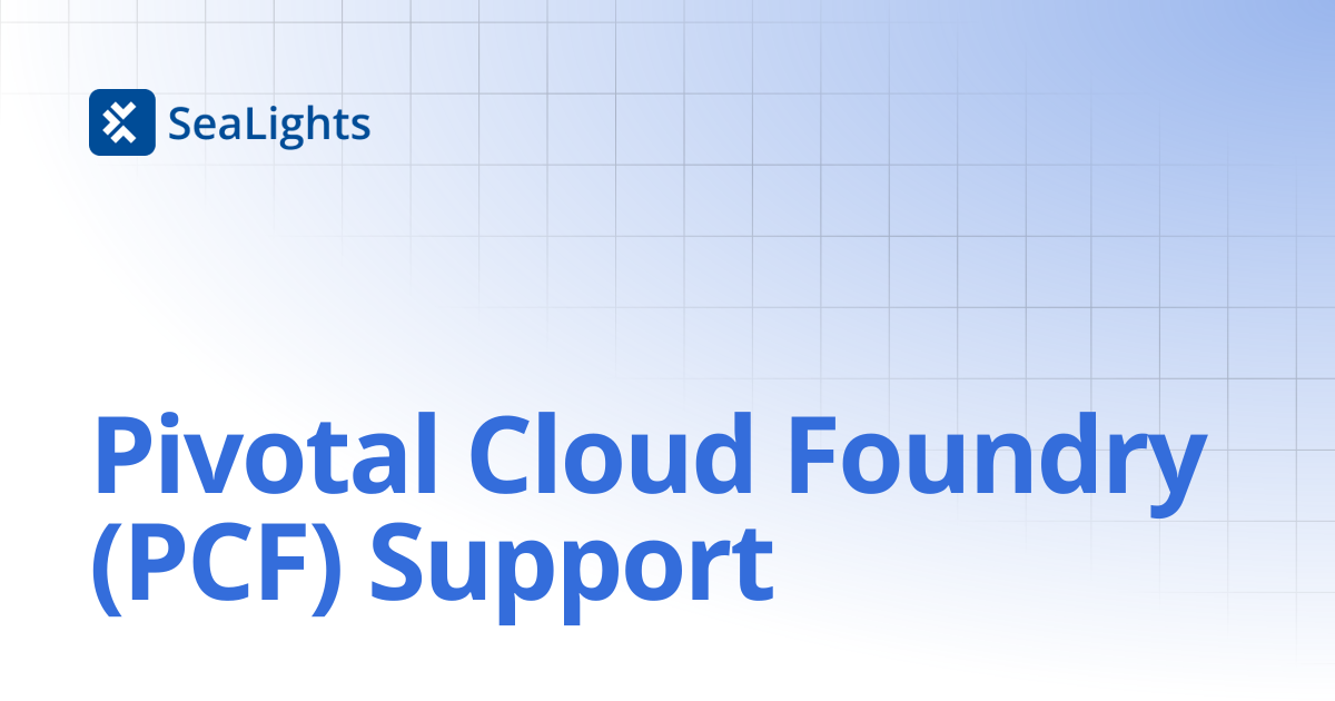 Pivotal Cloud Foundry (PCF) Support | Setup & Configuration | Knowledge ...