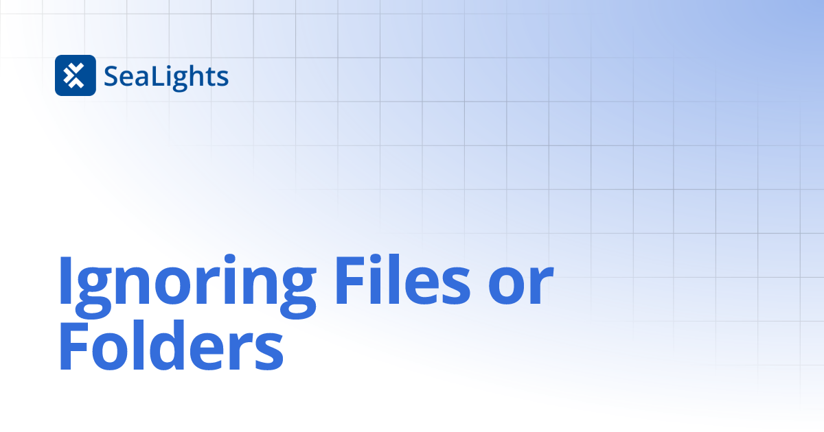 Ignoring Files or Folders | Setup & Configuration | Knowledge Base