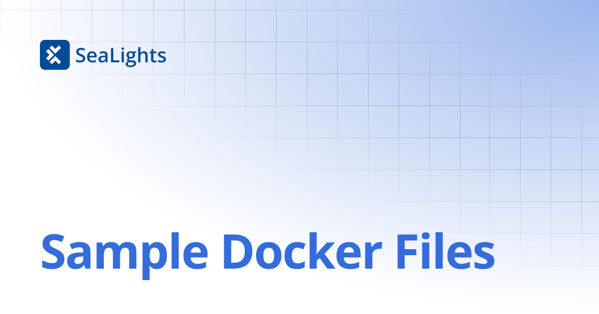 Sample Docker Files | Setup & Configuration | Knowledge Base