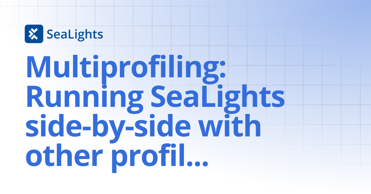 Multiprofiling: Running SeaLights side-by-side with other profilers | Setup & Configuration ...